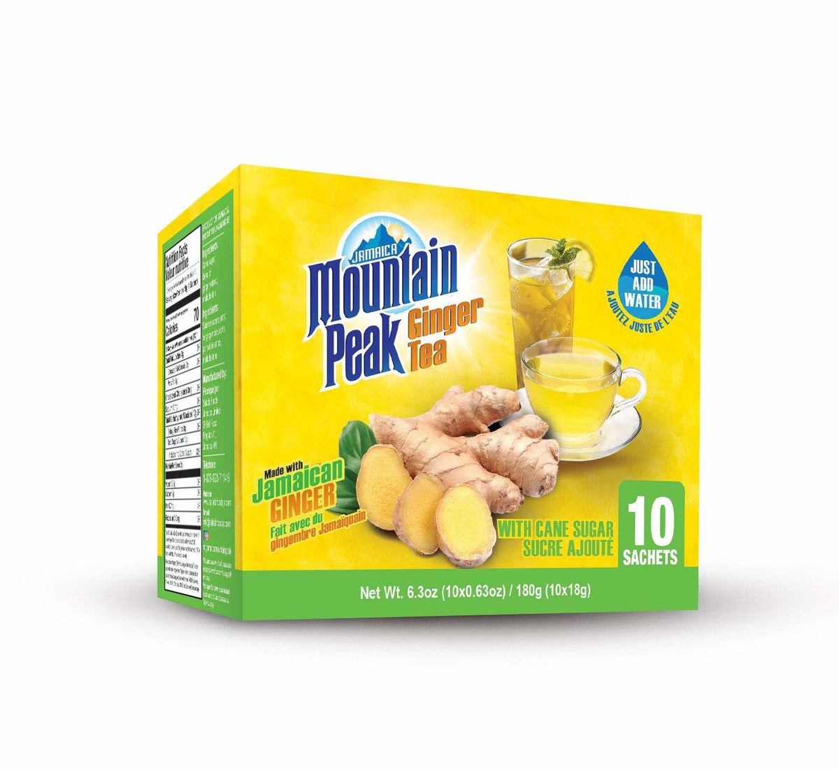 Jamaican Mountain Peak 100% Ginger Instant Tea With SUGAR ...